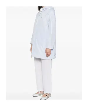 Herno Drawstring Hooded Parka - Light Blue