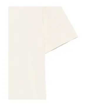 ROBERTO COLLINA Short-sleeve Knitted Silk T-shirt - Ecru