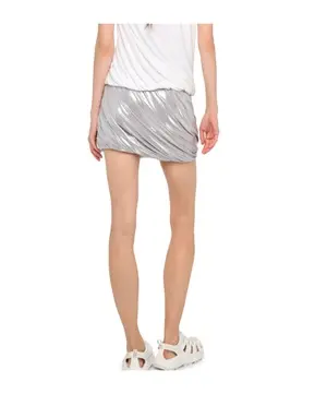 Norma Kamali Twisted Mini Skirt