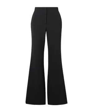 Simkhai Kenna Flared Crepe Trousers - Black