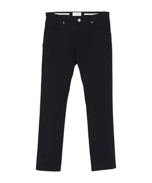 Jacob Cohen Logo-patch Straight Leg Trousers - Black