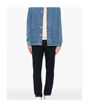 Jacob Cohen Logo-patch Straight Leg Trousers - Black