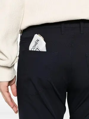 Jacob Cohen Logo-patch Straight Leg Trousers - Black