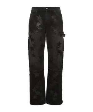 Amiri Carpenter Pants With Star Embroidery