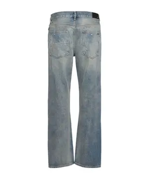 Amiri Suede Straight Jeans - Gray
