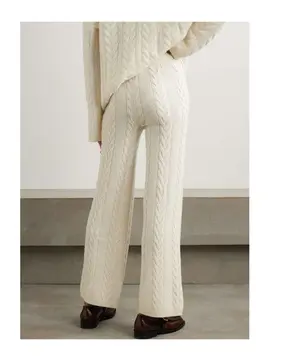 LISA YANG Twisted Knitted Tailored Pants