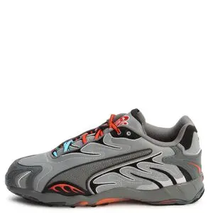 PUMA Round Toe Lace Up Sneakers With Embroidered Logo