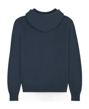 Maison Kitsuné Logo Printed Drawstring Hoodie - Black