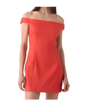 SIR. Off-the-shoulder Dress With Ruffled Sleeves