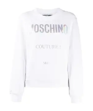 Moschino Printed Hoodie - White