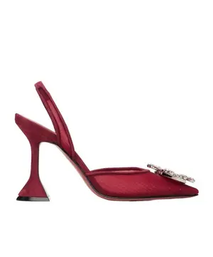 Amina Muaddi Begum Sling 95 Pointed-toe High-heeled Sandals