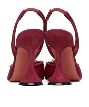 Amina Muaddi Begum Sling 95 Pointed-toe High-heeled Sandals