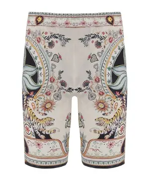 Just Cavalli Printed Viscose Drawstring Shorts