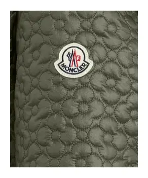 Moncler Floral Quilted Padded Shirt Jacket