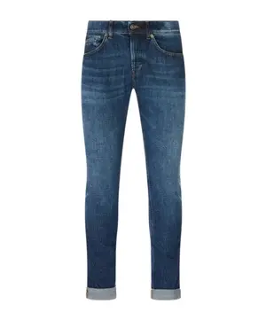 DONDUP Jeans With Button Closure And Five-pocket Styling - Blue