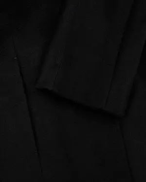 Max Mara Stand-up Collar Coat - Black
