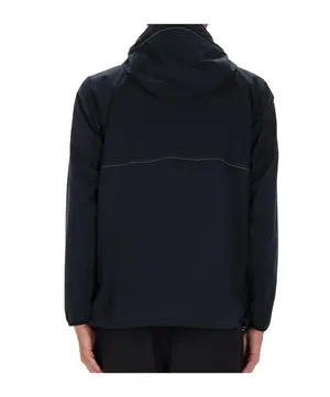 AND WANDER Pertex Hooded Windbreaker Jacket - Blue