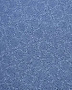 FERRAGAMO Logo Tassel Scarf - Blue