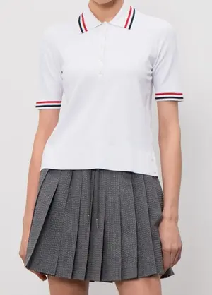 Thom Browne Striped Polo Shirt
