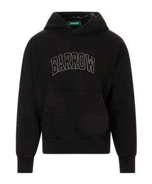 BARROW Logo Embroidered Pocket Hoodie