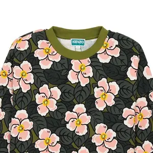 Kenzo Floral Print Long Sleeve Sweatshirt