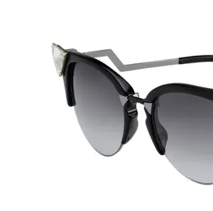 Fendi Logo Detail Cat Eye Sunglasses - Gray