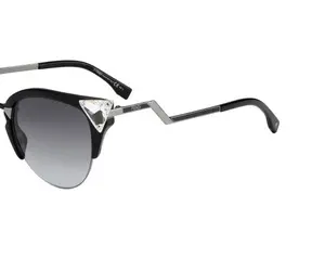 Fendi Logo Detail Cat Eye Sunglasses - Gray