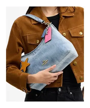 COACH Laurel Shoulder Bag With Charms - Blue