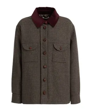 BLAZÉ MILANO Houndstooth Wool Blend Jacket