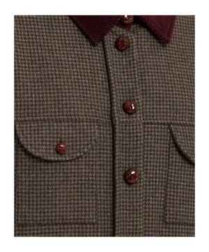 BLAZÉ MILANO Houndstooth Wool Blend Jacket