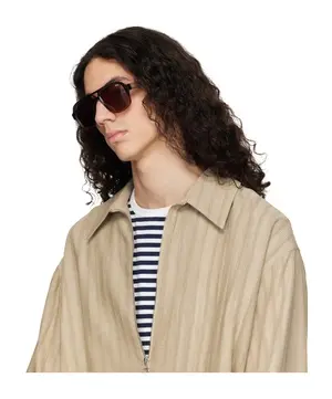 A.p.c. Les Navigator Sunglasses - Brown