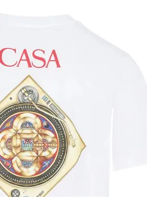 Casablanca Music Graphic T-shirt - White
