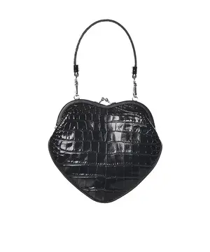 VIVIENNE WESTWOOD Orb Plaque Embossed Heart Tote Bag