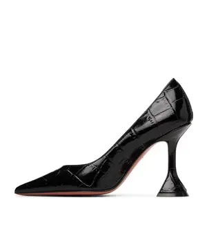 Amina Muaddi Ami Pump 95 High Heel - Black