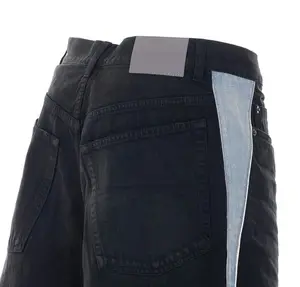 Balenciaga Piping Detail Denim Shorts