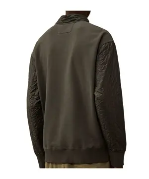 C.P. COMPANY Half-zip Quilted Sleeve Sweatshirt
