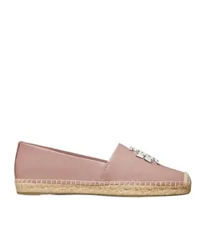 Tory Burch Eleanor Logo Plaque Espadrilles - Nude