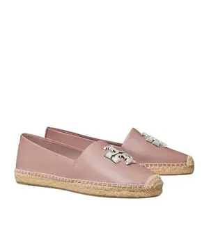 Tory Burch Eleanor Logo Plaque Espadrilles - Nude