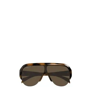 Gucci Shield Frame Sunglasses - Brown