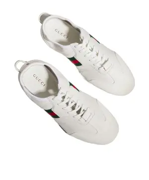 Gucci Low Top Sneakers With Signature Stripe Detail