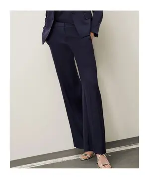 Marella Wide-leg Trousers With Pleated Details And Belt Loops