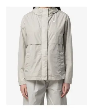 K-WAY Zip Up Hooded Jacket With Logo Patch