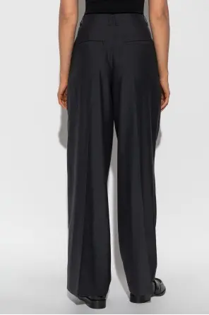 ENTIRE STUDIOS Pleated Wide Leg Trousers - Black