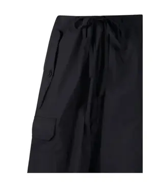 P.a.r.o.s.h Cargo Pants With Drawstring And Adjustable Hem - Black