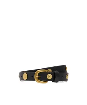 BY MALENE BIRGER Safa Leather Belt - Black