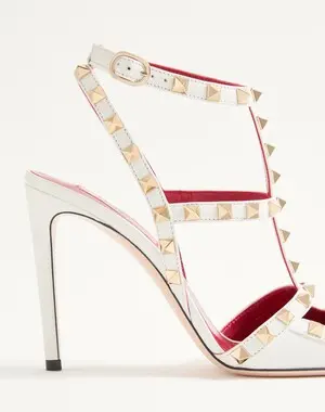 Valentino Garavani Rockstud Kidskin Pumps 100mm - White