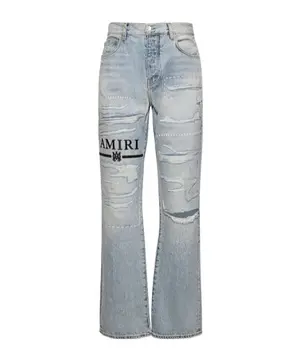 Amiri Bar Logo Straight Jeans