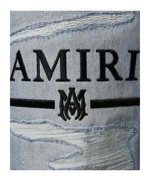 Amiri Bar Logo Straight Jeans
