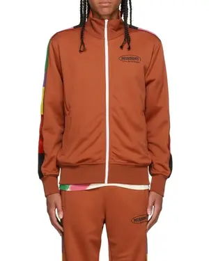 Palm Angels X Missoni Sport Logo Print Track Jacket - Brown