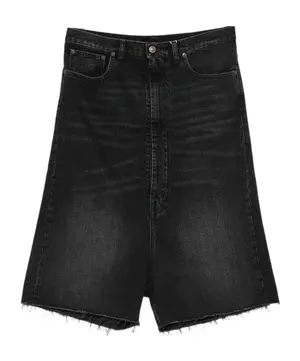 MAISON MARGIELA Raw Hem Denim Shorts - Mediumblack